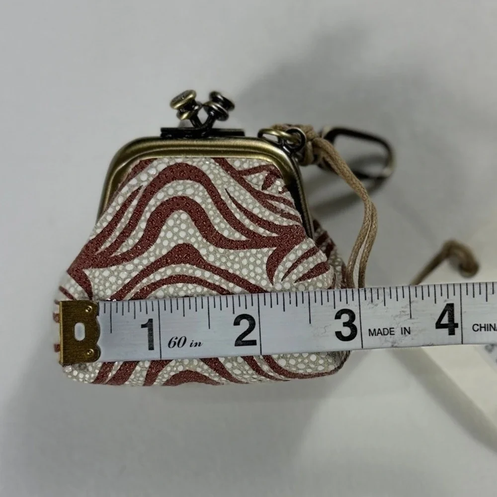 HOBO | Accessories | Hobo Run Ginger Zebra Leather Coin Purse Micro Bag ...